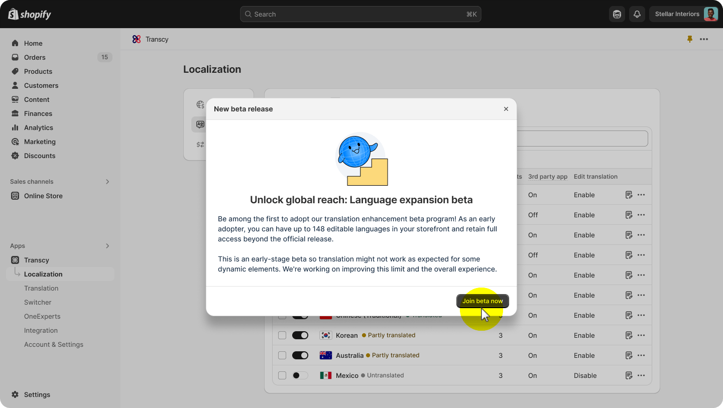 Transcy’s Language Expansion (Beta): Edit Translations For 148+ Languages